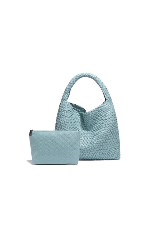 Baby Blue Woven Shoulder Bag – Tatters